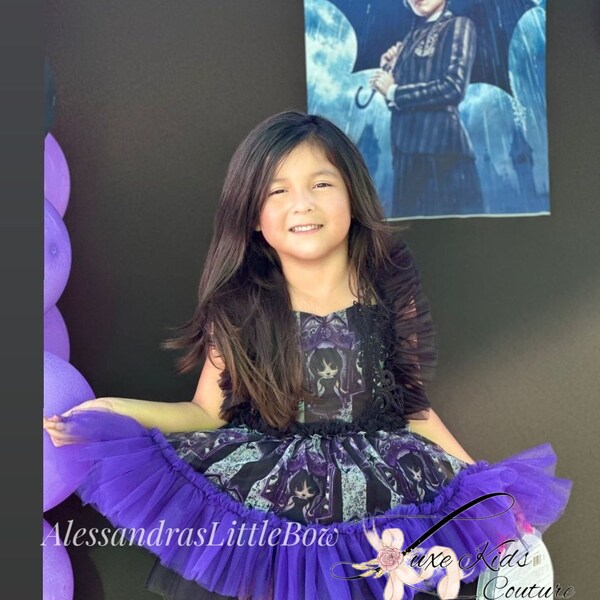 Wednesday Raven Dress Costume - Etsy