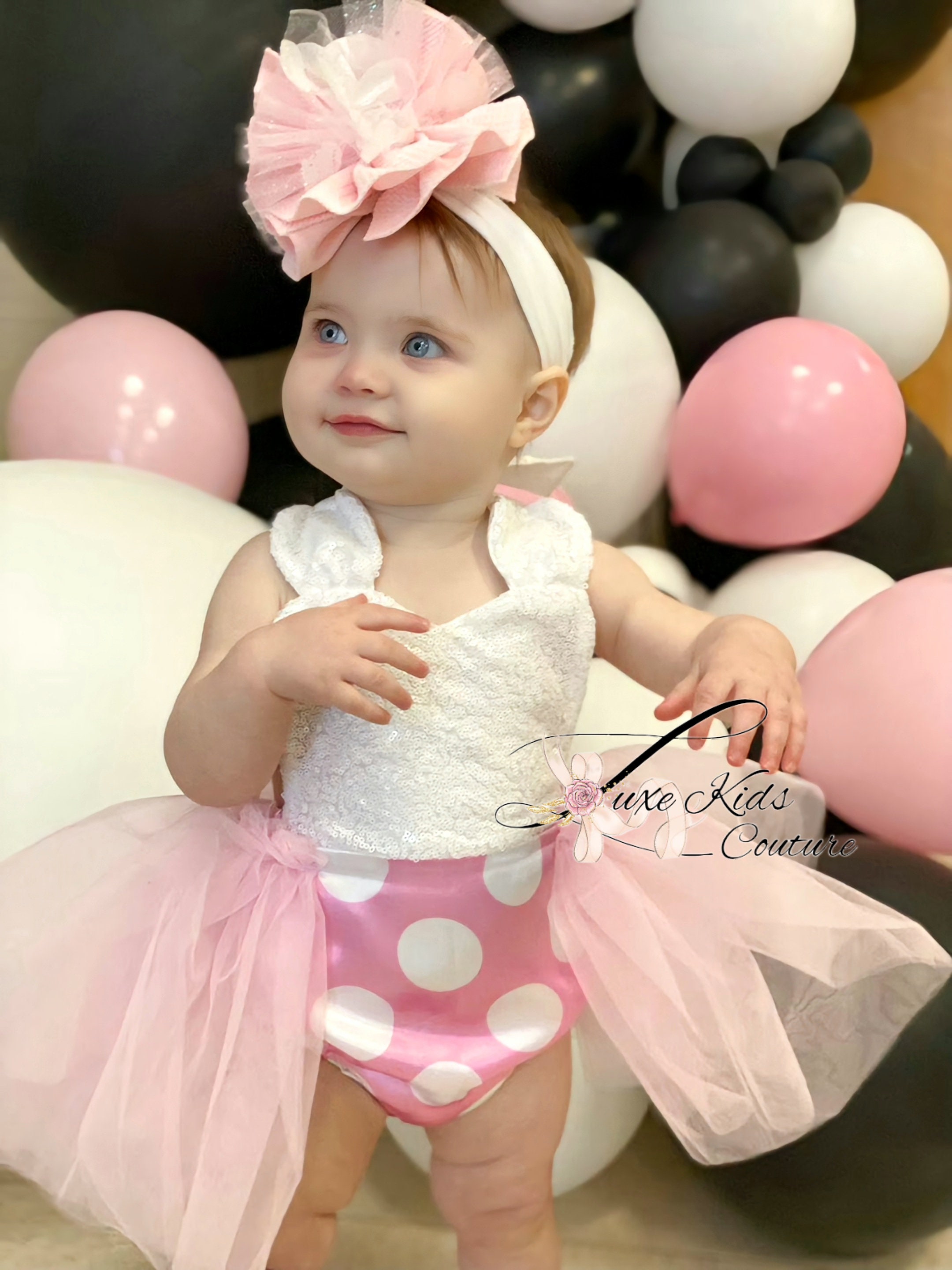 Pink Mouse Birthday Romper, First Birthday Mouse Outfit, Toddler Mouse ...