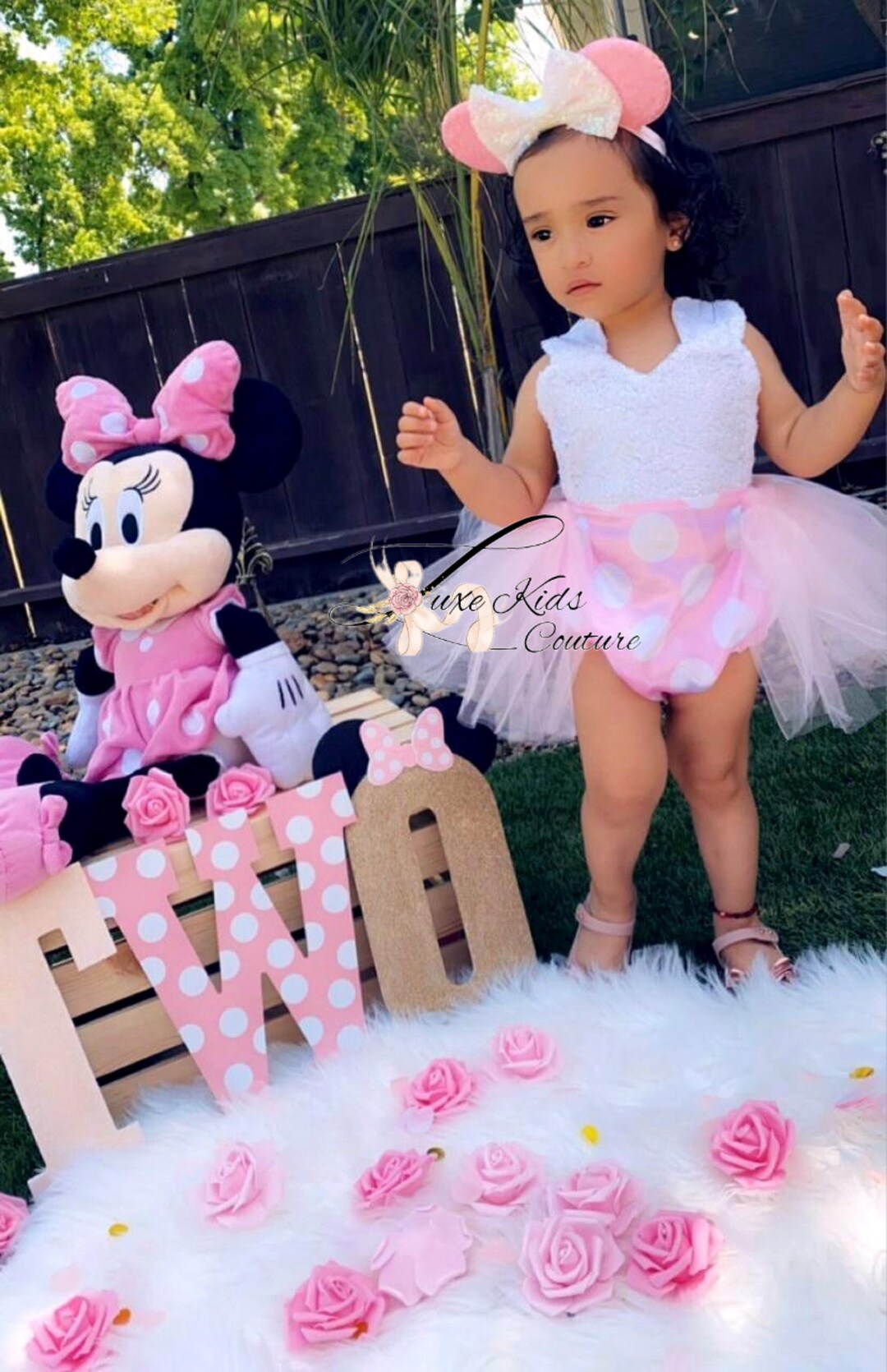 Pink Mouse Birthday Romper, First Birthday Mouse Outfit, Toddler Mouse ...