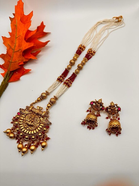 Temple jewellery designs in one gram gold store