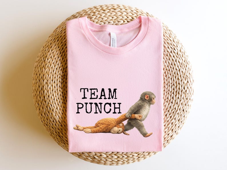 Team Punch T-shirt, Viral Sad Monkey Shirt, Punch the Monkey Tee, Hold ...