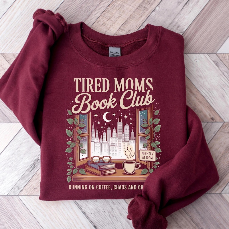 Moms Book Club Sweatshirt - Etsy