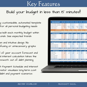 Simple Monthly Annual Digital Budget Spreadsheet Excel Template ...