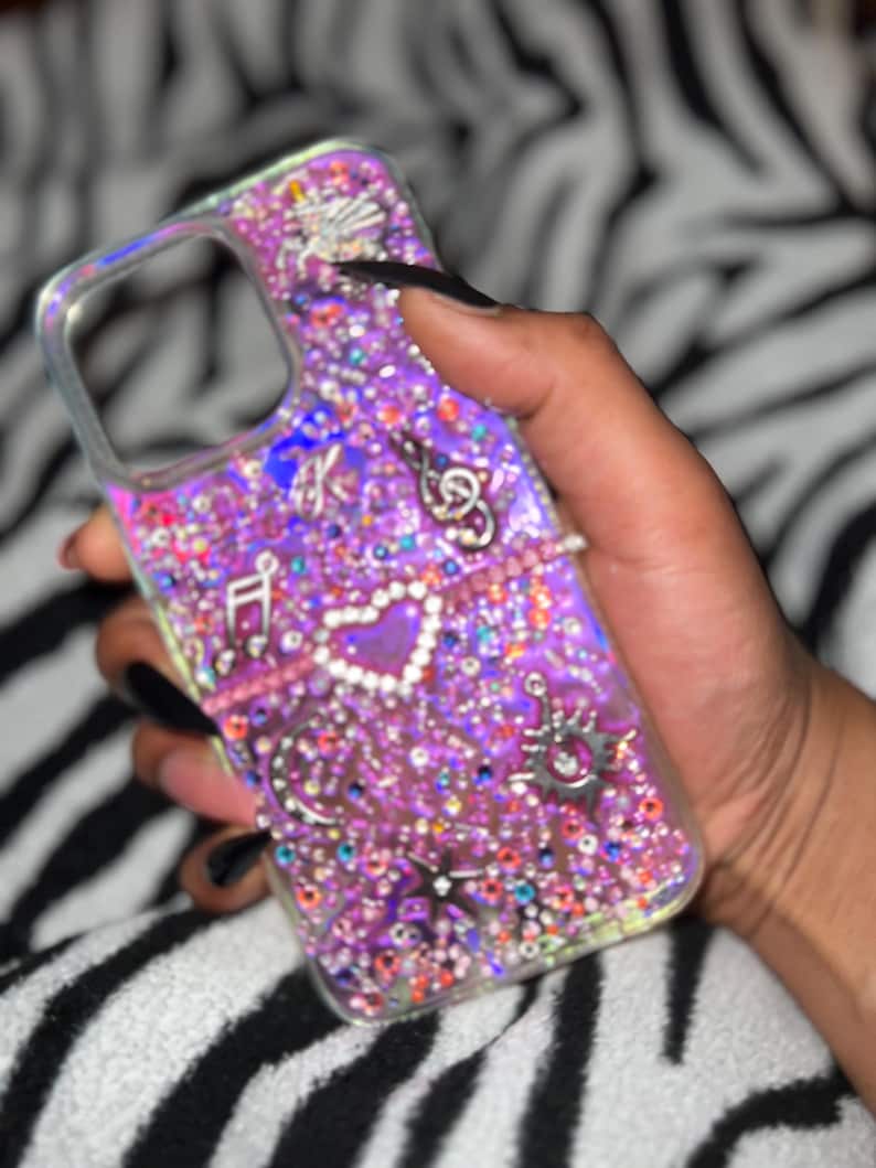 Customizable Junk Glitter Charm Phone Case - Etsy