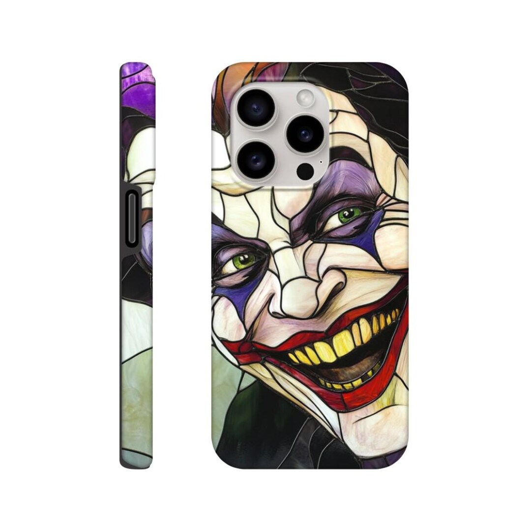 Joker Stained Glass Phone Case - Etsy