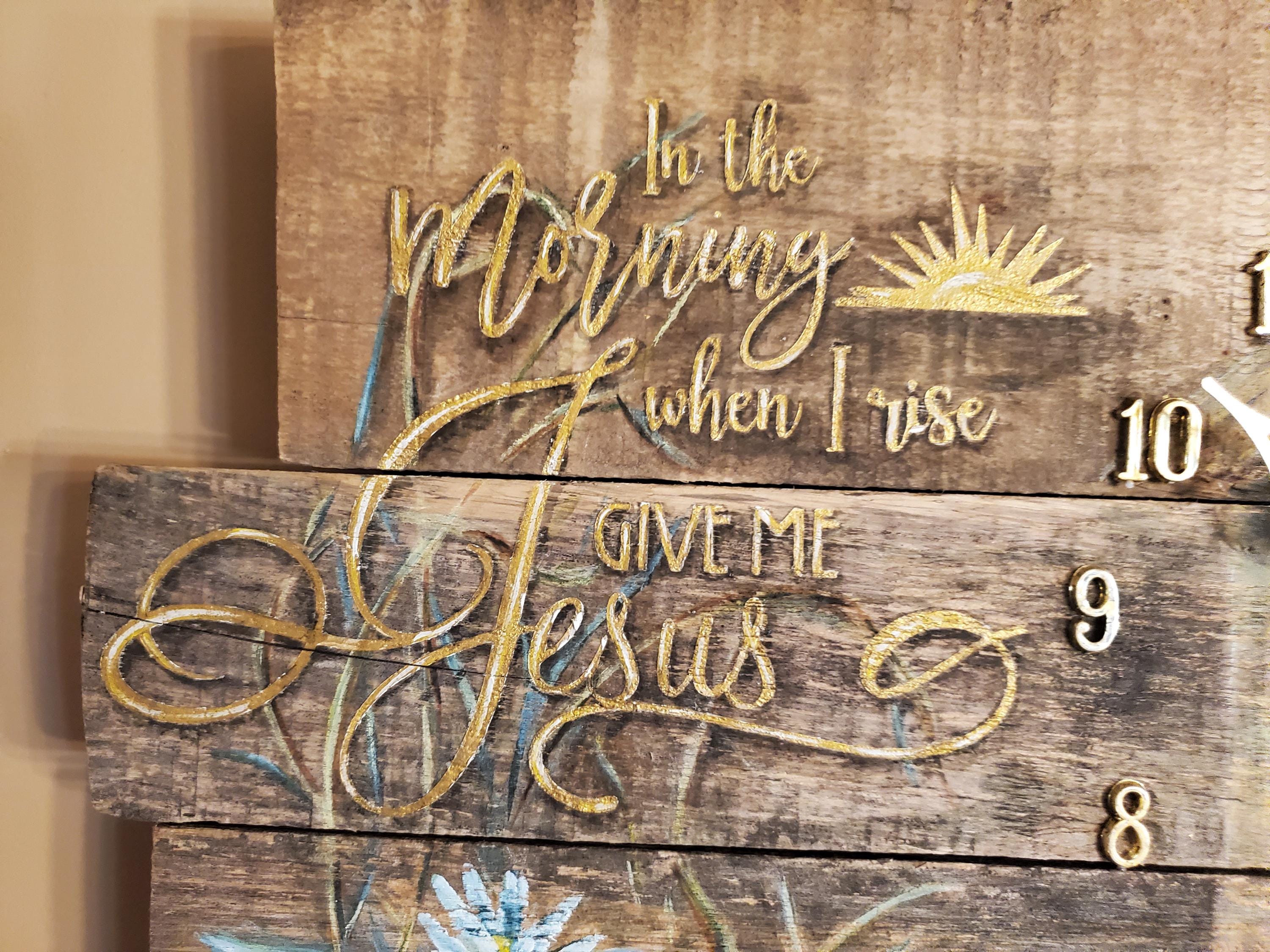 Rustic Daisy Clock - Etsy