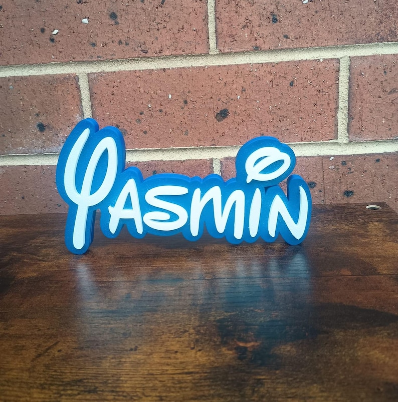 Personalized Disney Style Logo 3d Printed Logo , Desk Sign , 3d Disney ...