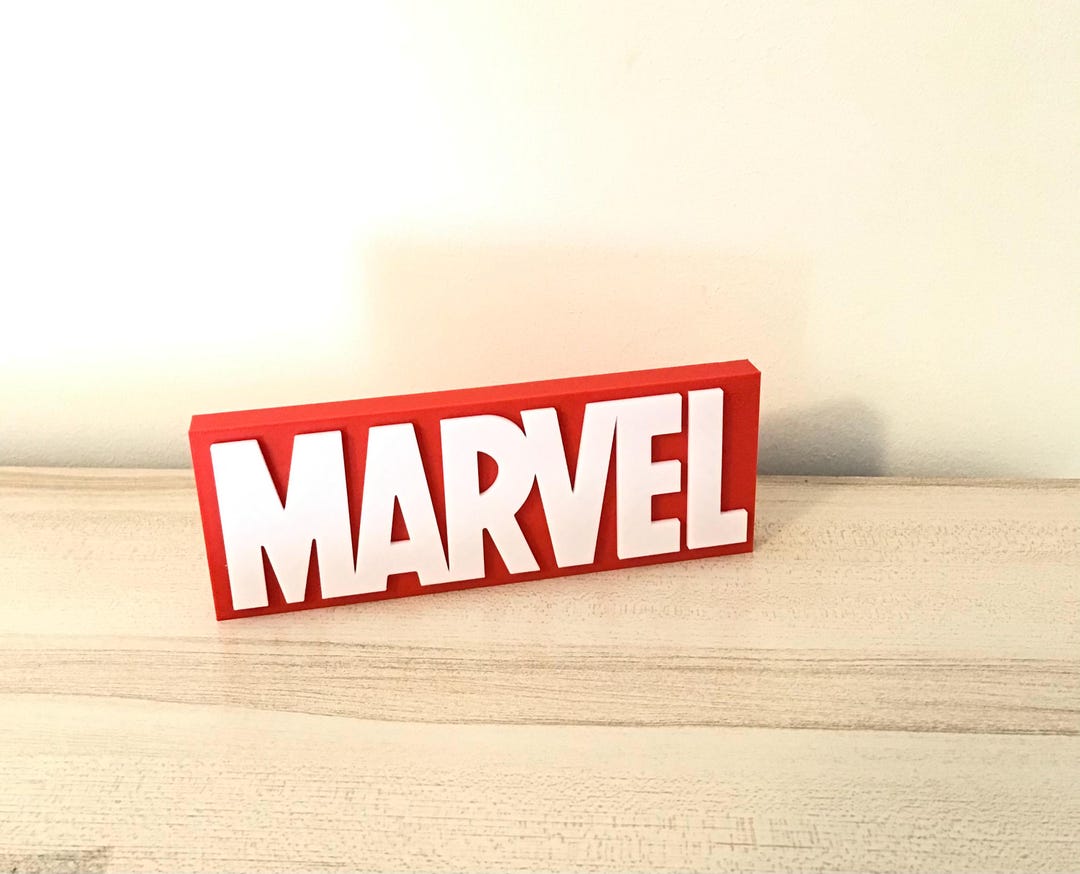 High Quality 3d Printed Marvel Studios Style Logo Sign Gaming Room/kids ...