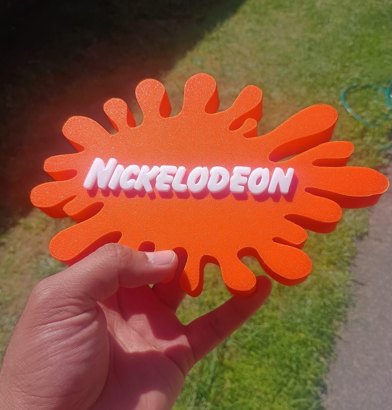 Nickelodeon 3D Logo Display, 90s Cartoon Decor - Etsy