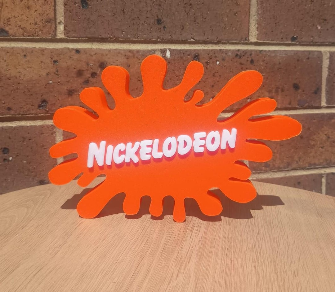 Nickelodeon 3D Logo Display, 90s Cartoon Decor - Etsy