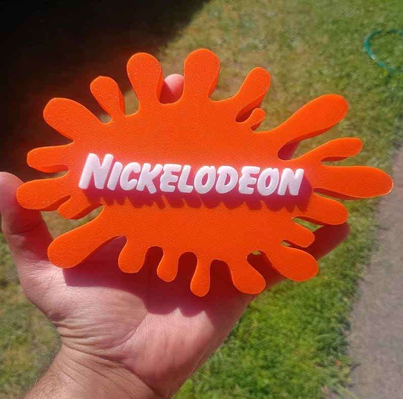 Nickelodeon 3D Logo Display, 90s Cartoon Decor - Etsy
