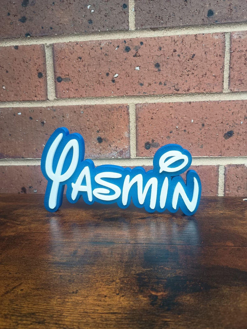 Personalized Disney Style Logo 3d Printed Logo , Desk Sign , 3d Disney ...