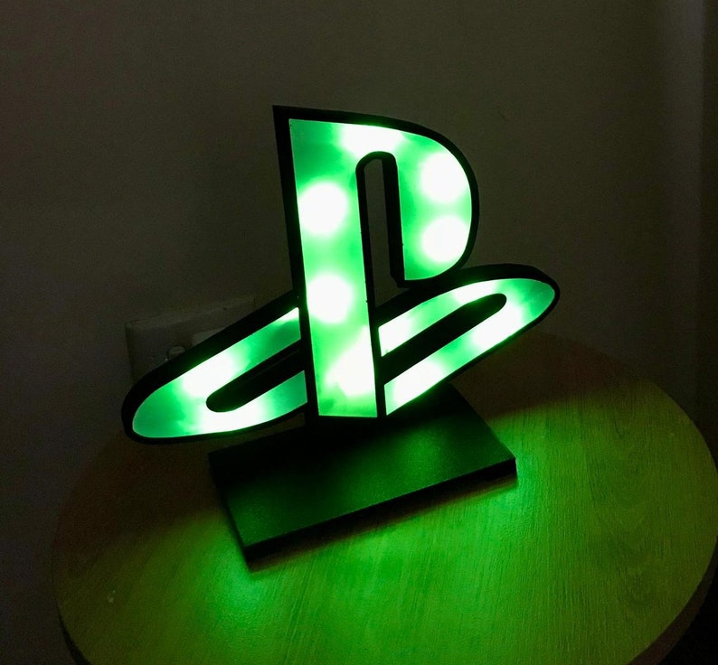 Playstation Led Logo Sign (app Operated Multicolor Control) - Etsy