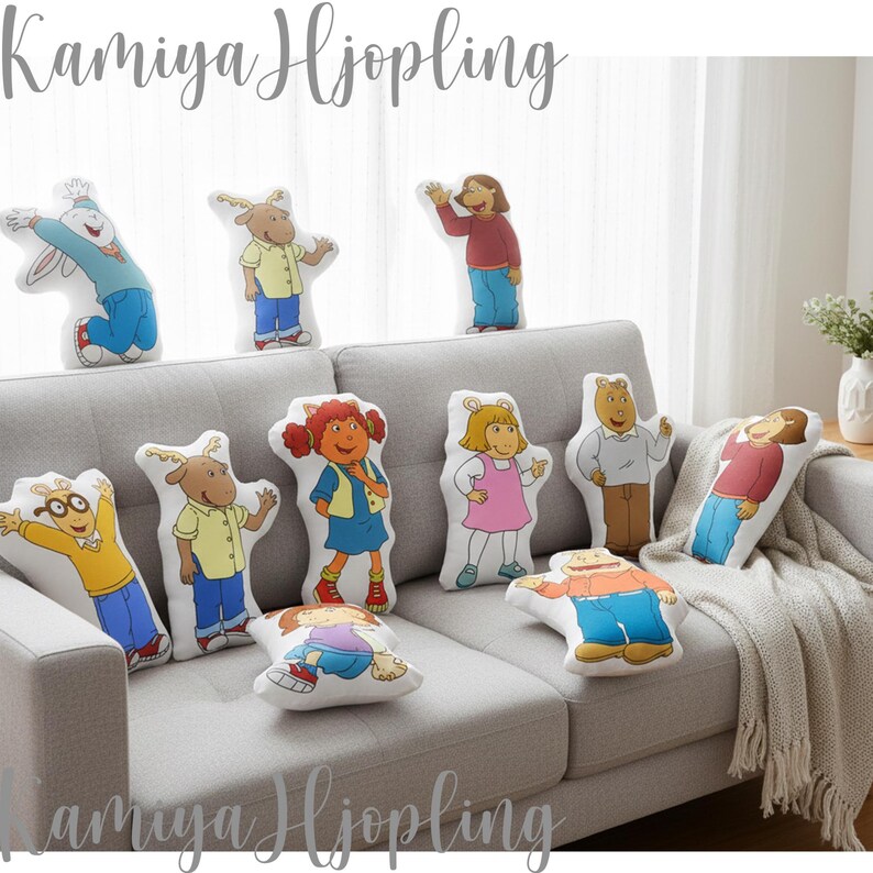 Arthur Characters Pillow, Cute Plush Cushions Featuring Arthur, D.W ...