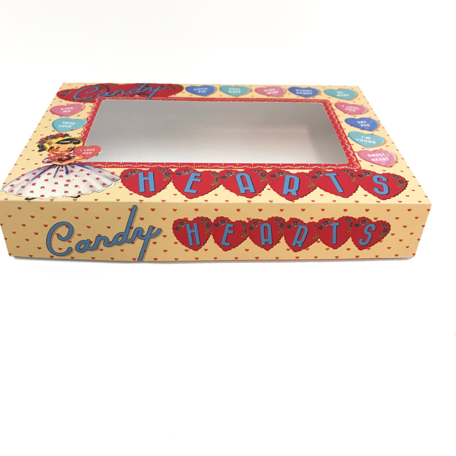DIGITAL Vintage Valentine's Day Candy Hearts Box Craft File Printable ...
