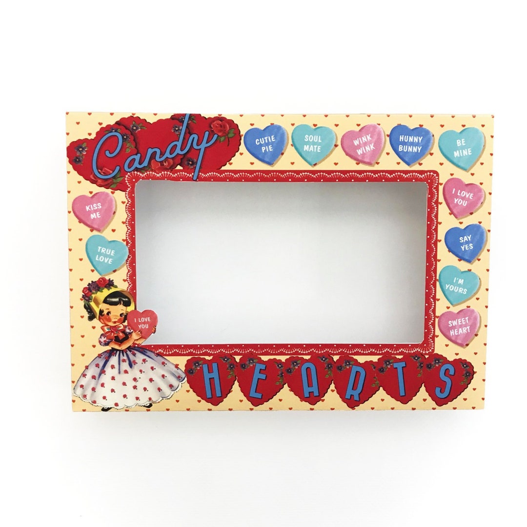 DIGITAL Vintage Valentine's Day Candy Hearts Box Craft File Printable ...