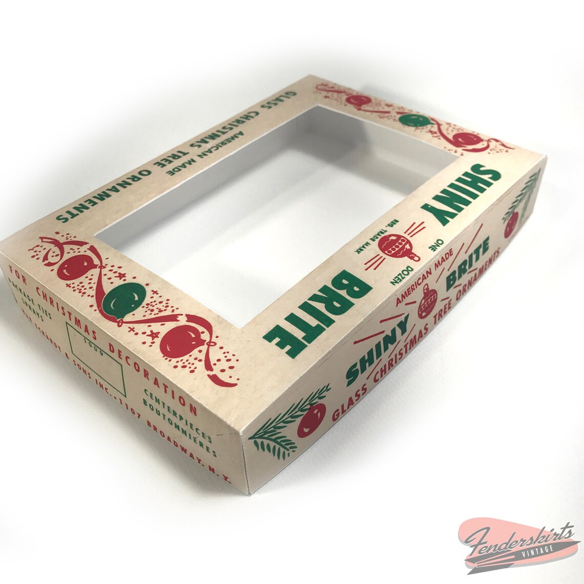 DIGITAL Vintage Christmas Shiny Brite Ornament Box #2 Craft File ...