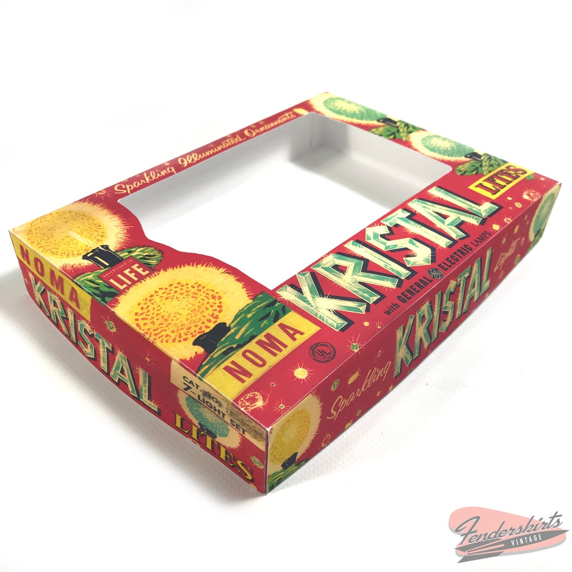 DIGITAL Vintage Christmas Noma Kristal String Light Box Craft File ...