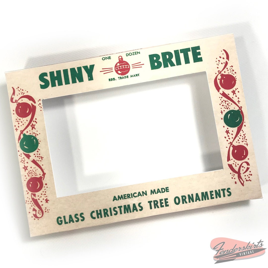 DIGITAL Vintage Christmas Shiny Brite Ornament Box #2 Craft File ...