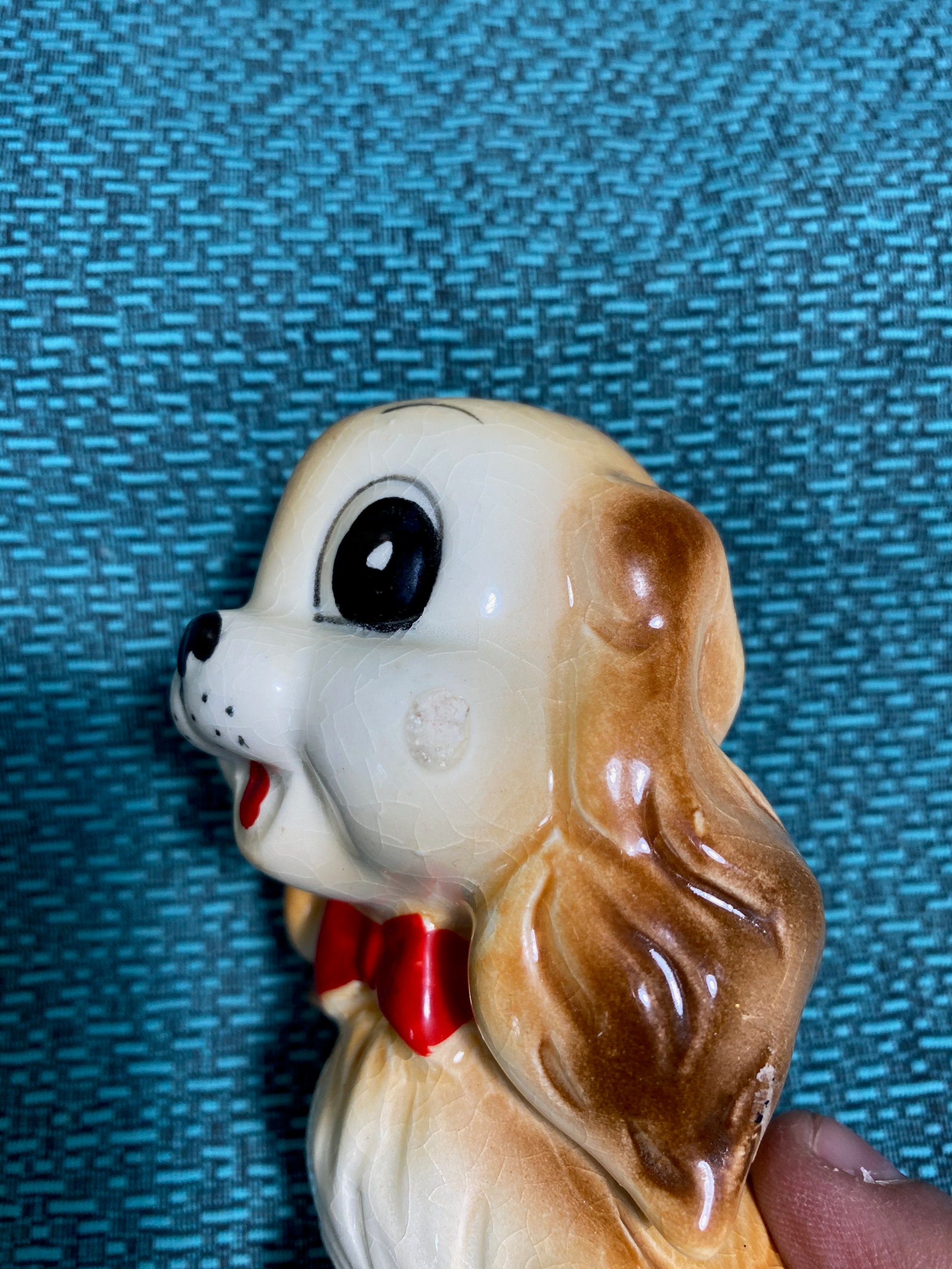 Vintage Pair Commodore Cocker Spaniel Dog Ceramic Salt Pepper Shakers ...