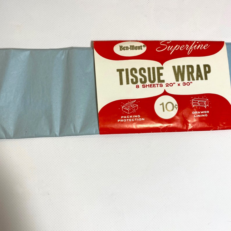 Vintage UNUSED Robin's Egg Blue Tissue Paper Art Crafts 20 | Etsy