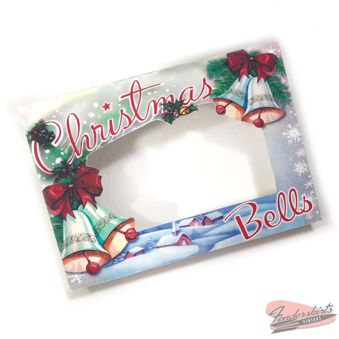 DIGITAL Vintage Christmas Bells Snow Village Box Craft File Printable ...