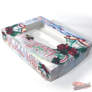 DIGITAL Vintage Christmas Bells Snow Village Box Craft File Printable ...