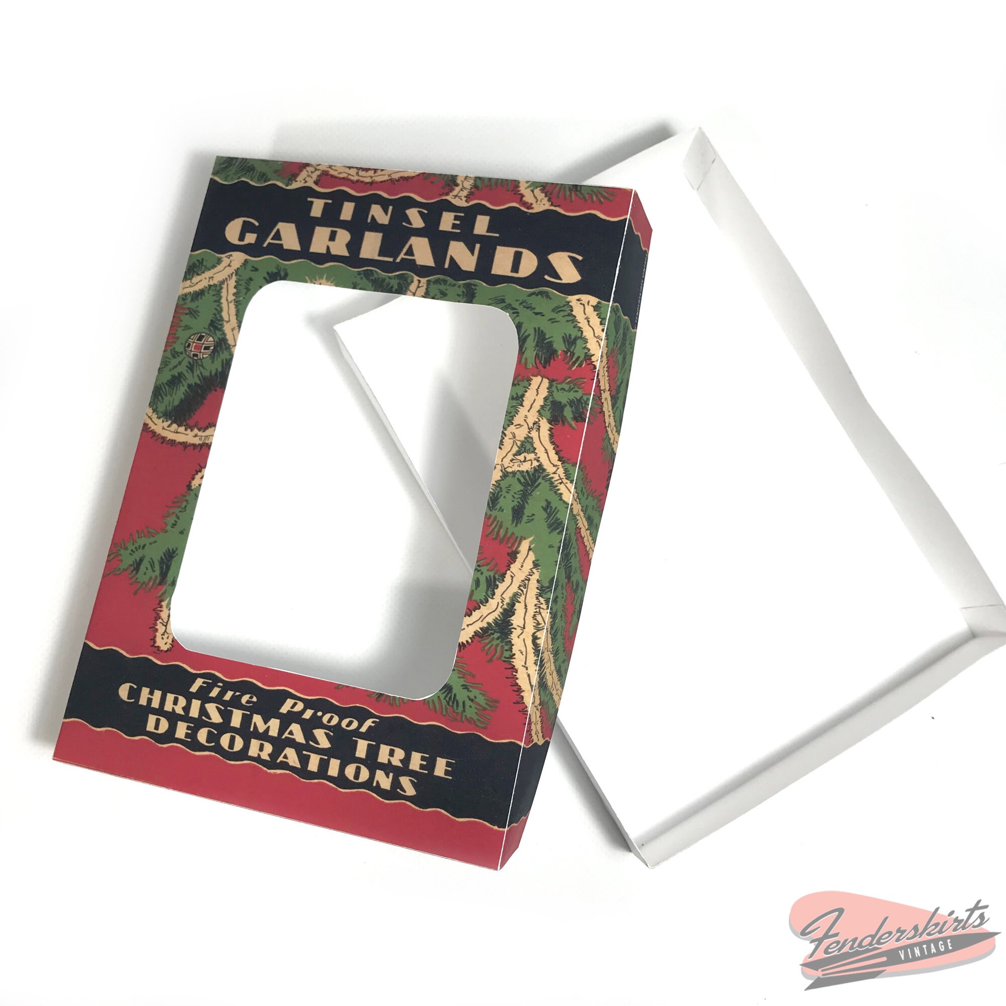 DIGITAL Vintage Christmas Tinsel Garland Box Diorama File | Etsy