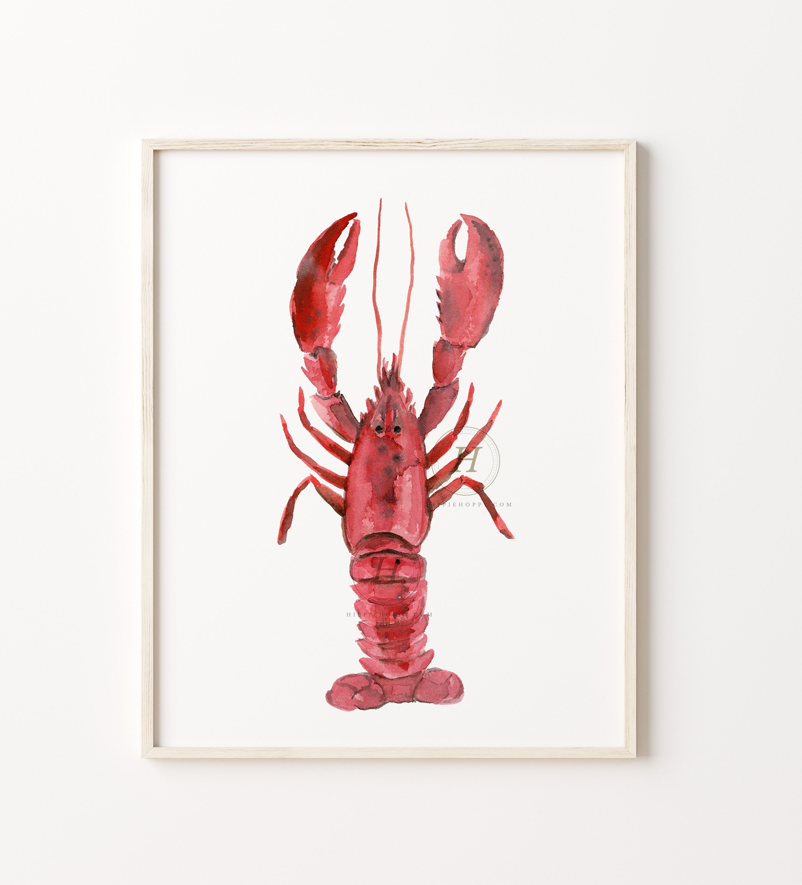 Crawfish Watercolor Prints Set of 2 by Crystal Cortez - Etsy