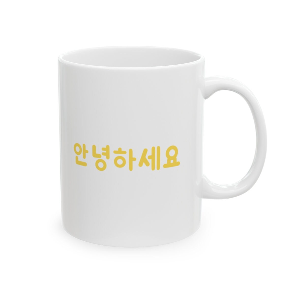 Korean Mug, Korean Annyeonghaseyo Mug, 안녕하세요 Mug, Cute Korean Mug, Kpop ...
