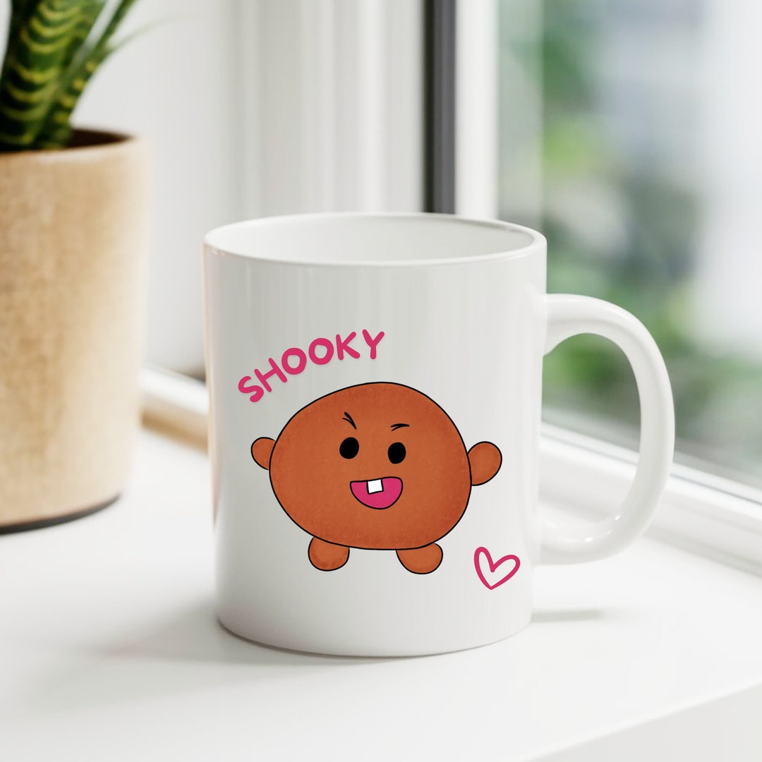 Shooky BT21 Coffee Mug, BTS Tea Mug, Kpop Coffee Mug, BT21 Mug, Shooky ...