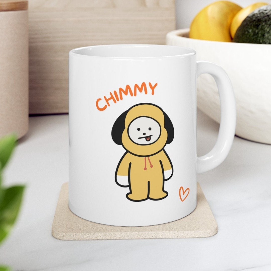 Chimmy BT21 Coffee Mug, Kpop Tea Mug, BTS Mug, Chimmy Mug for BTS Fans ...