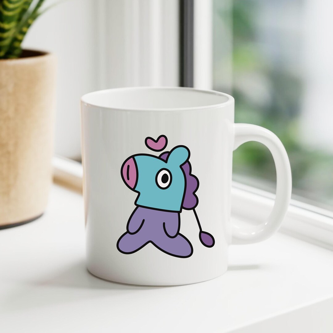 Mang BT21 Tea Mug, BTS Mang Coffee Mug, BT21 Gift, BTS Kpop Mug, Kpop ...