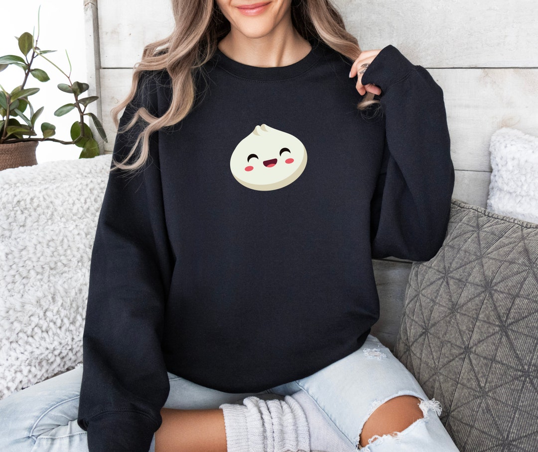 Smiley Dumpling Sweatshirt, Cute Dumpling Crewneck, Happy Dumpling ...
