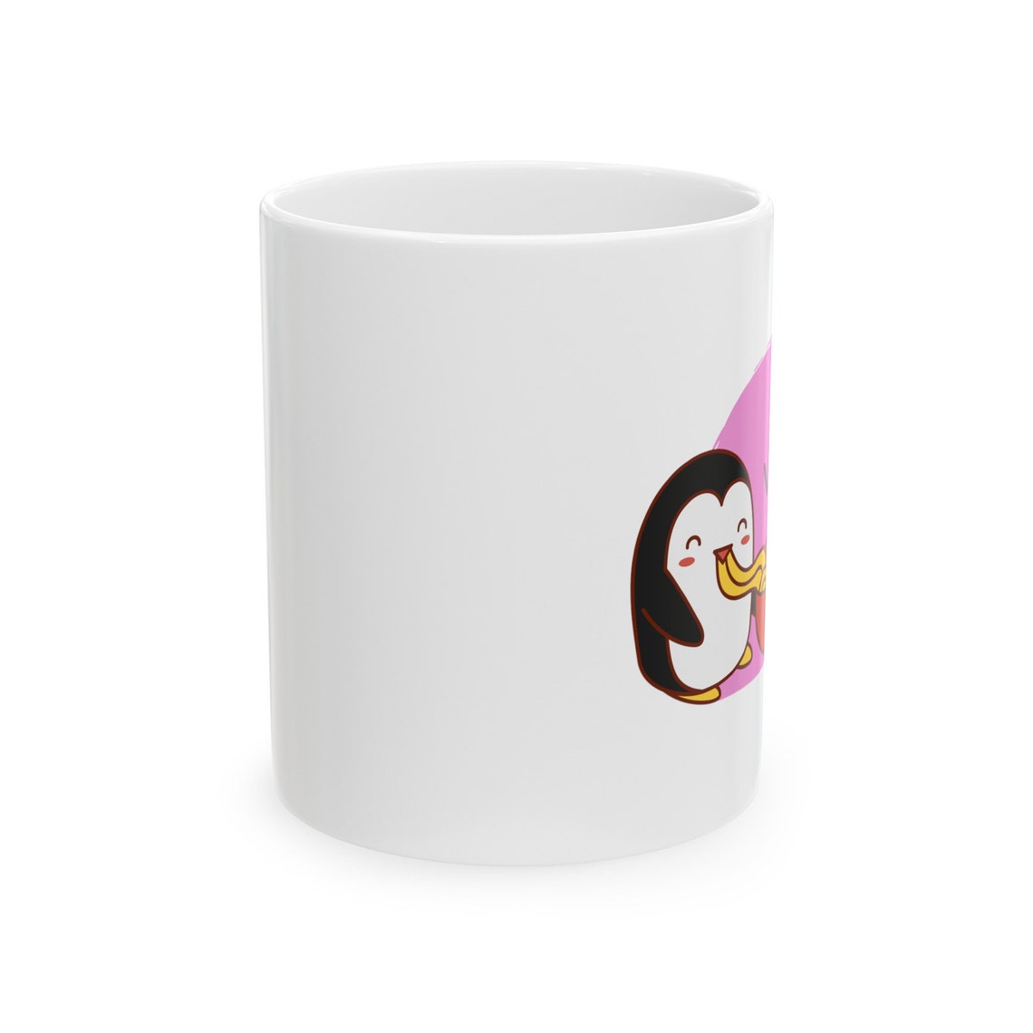 Cute Penguin Tea Mug, Penguins Coffee Mug, Ramen Noodle Mug, Cute ...