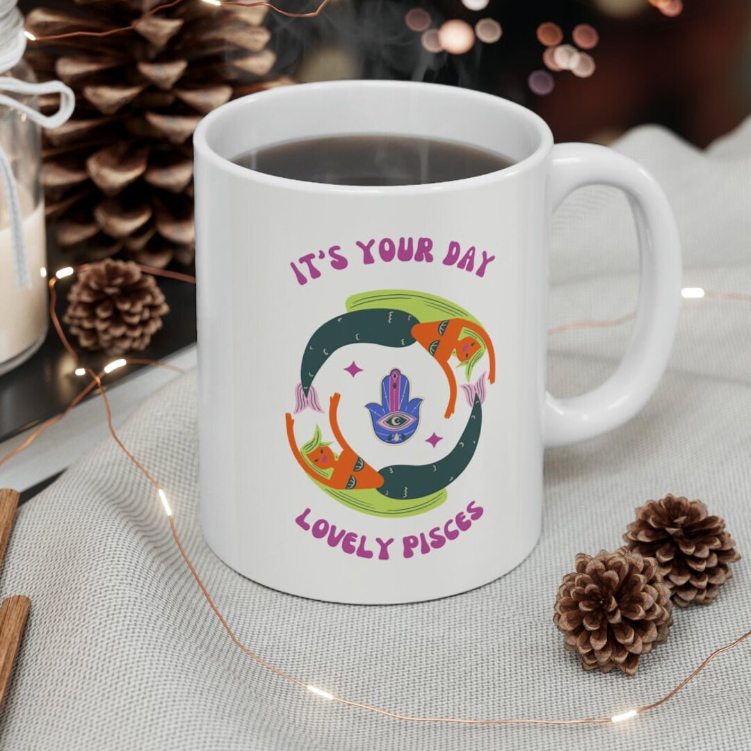 Pisces Mug, Zodiac Mug, Astrology Mug, Pisces Gift, Cute Mug - Etsy