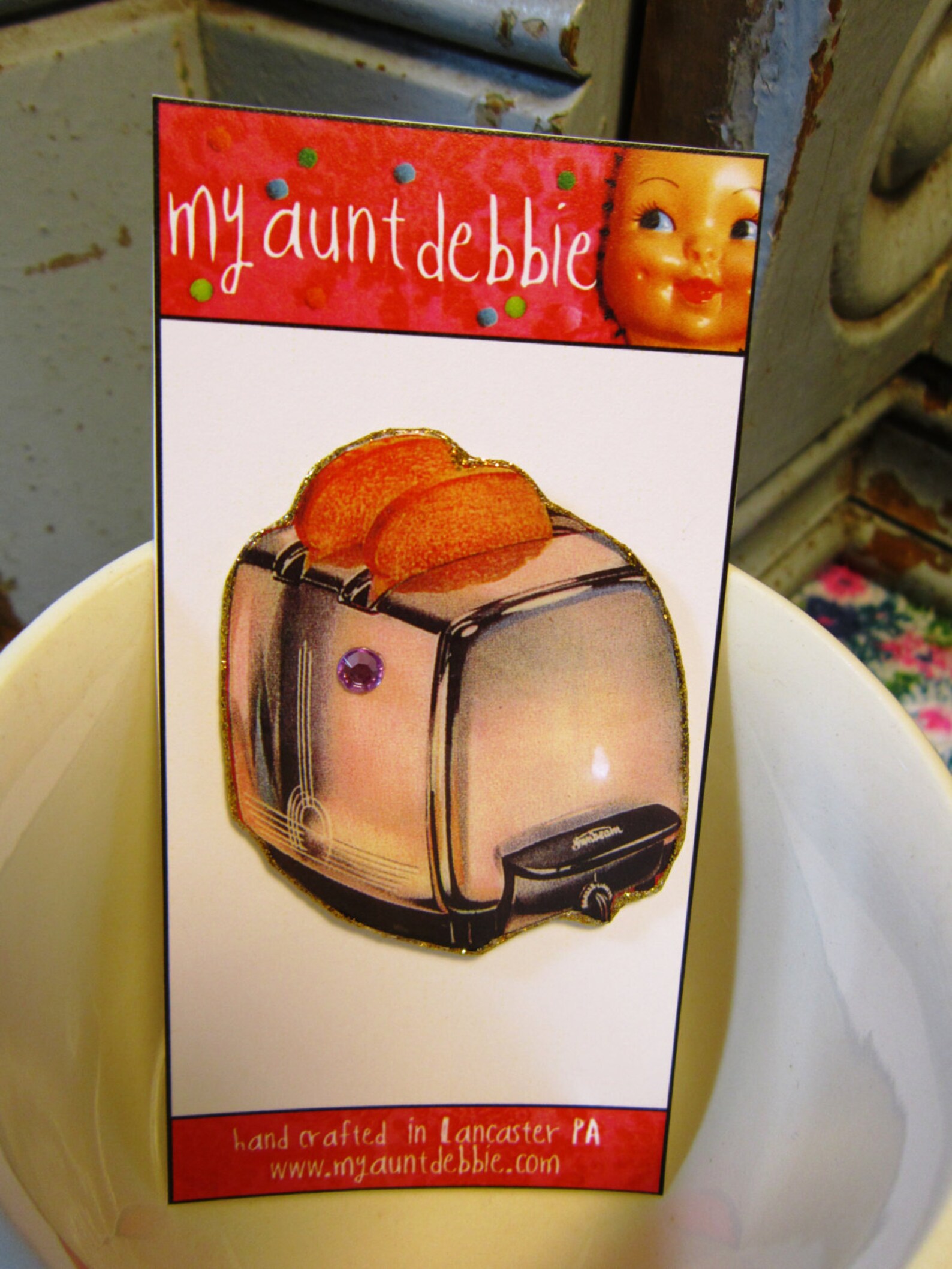 Toaster Brooch Toast and Butter Kitchen Appliance Wedding Gift - Etsy