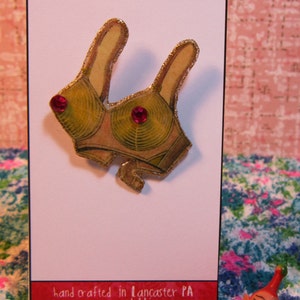 Bullet Bra Brooch Lingerie Pin up Girl | Etsy