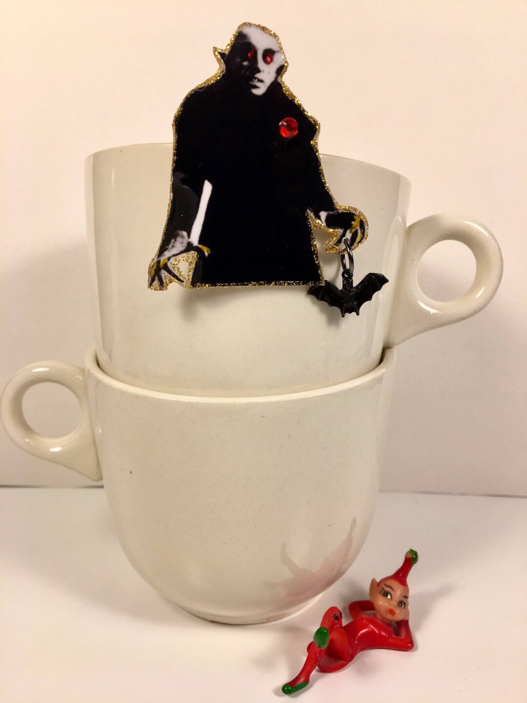 Nosferatu Pin Dracula Vampire Fangs Halloween Pop Culture Kitsch - Etsy