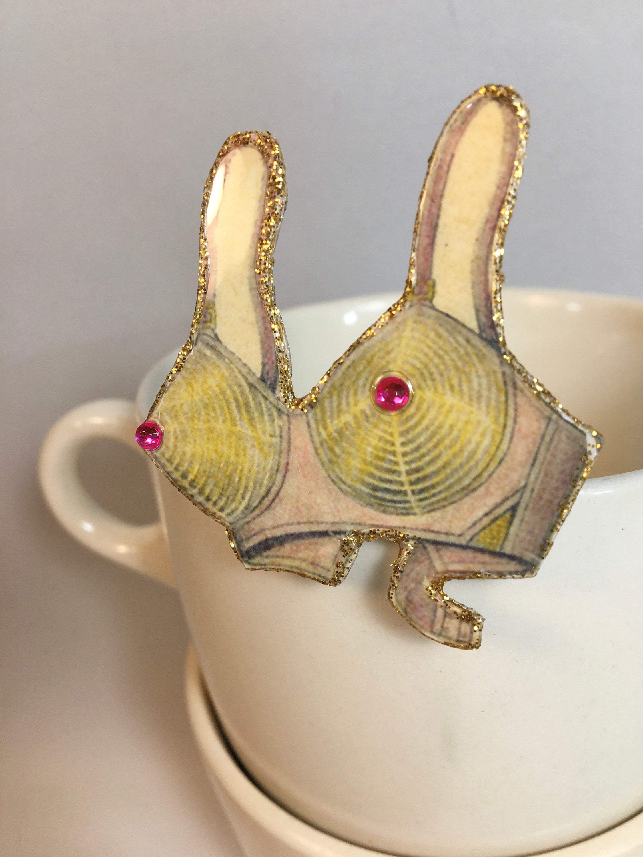 Bullet Bra Brooch Lingerie Pin up Girl - Etsy
