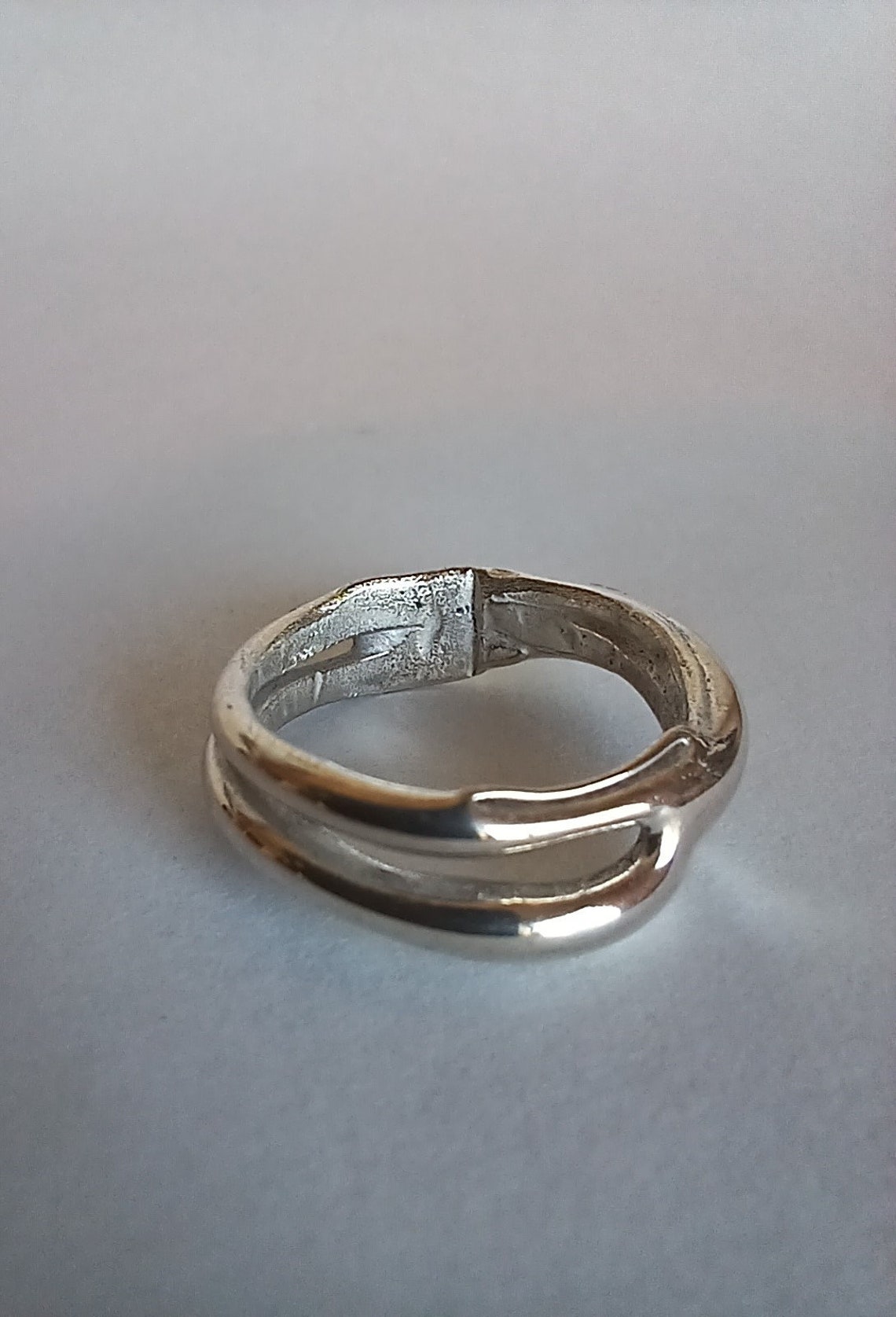 Cast Silver Split Bands - Etsy