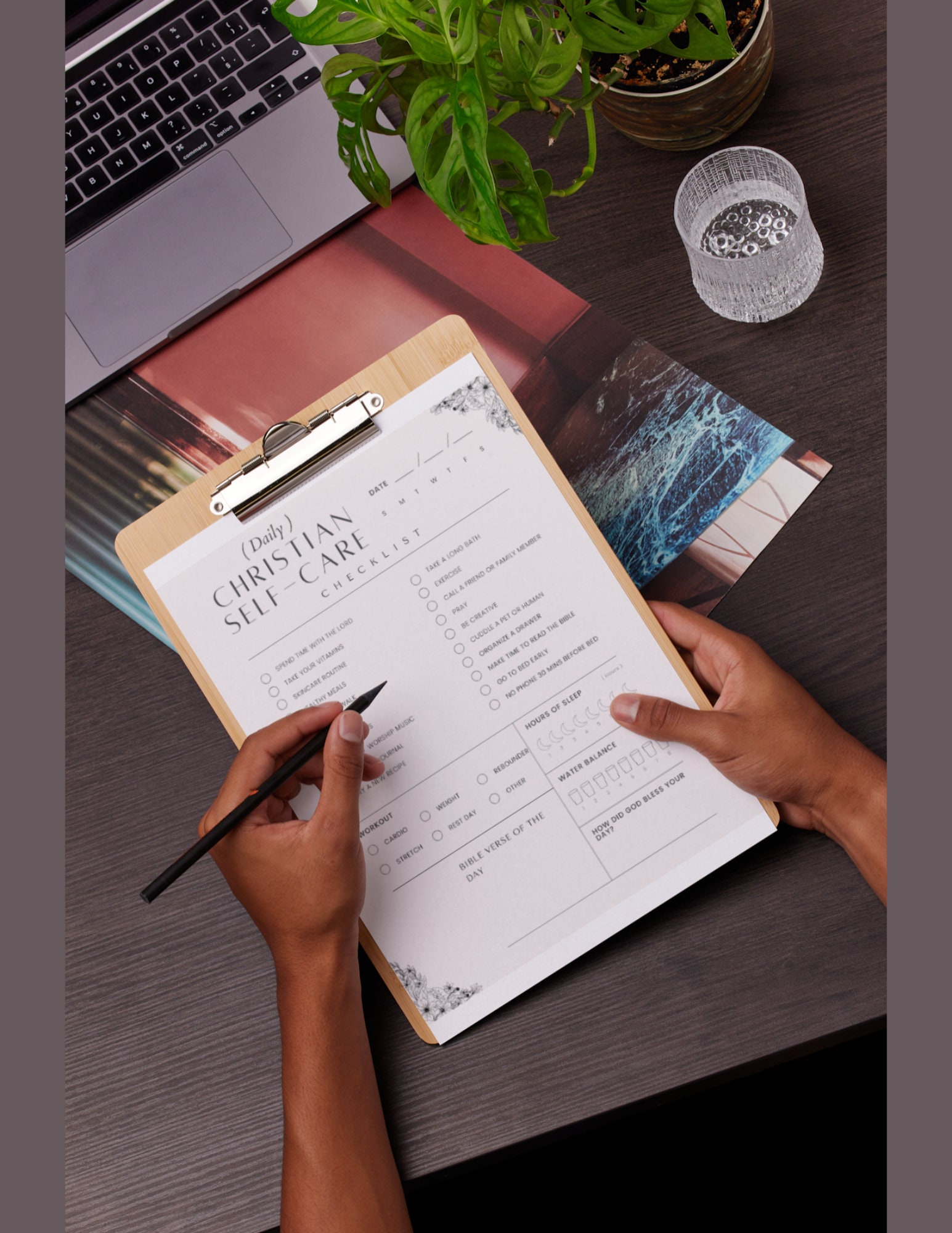 Daily Christian Self-care Checklist Digital Download - Etsy