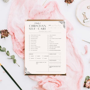 Christian Self Care Checklist - Etsy