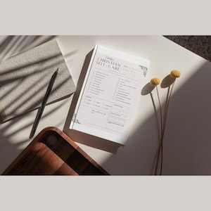 Daily Christian Self-care Checklist Digital Download - Etsy