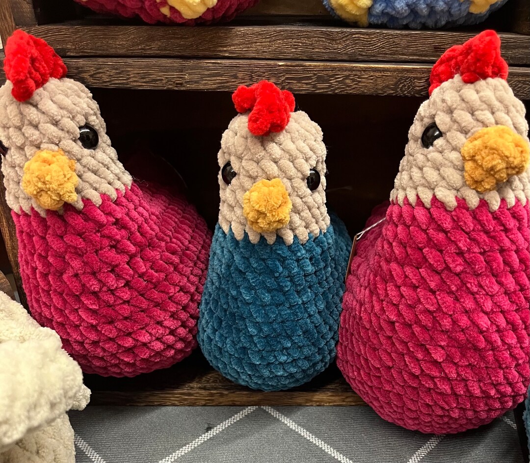 Crocheted Fancy Chicken - Etsy