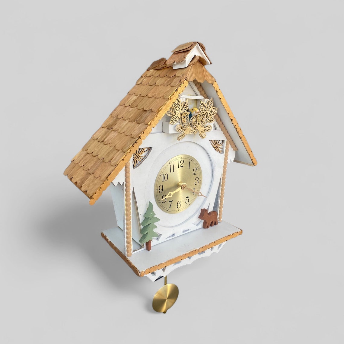 Birdhouse Pendulum Clock Handmade - Etsy