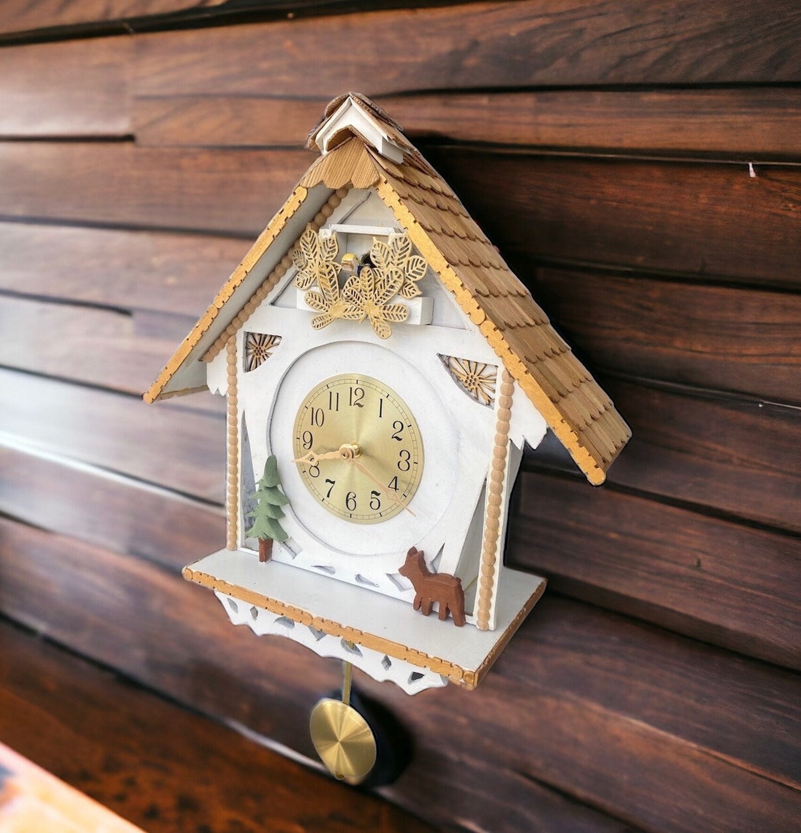 Birdhouse Pendulum Clock Handmade - Etsy