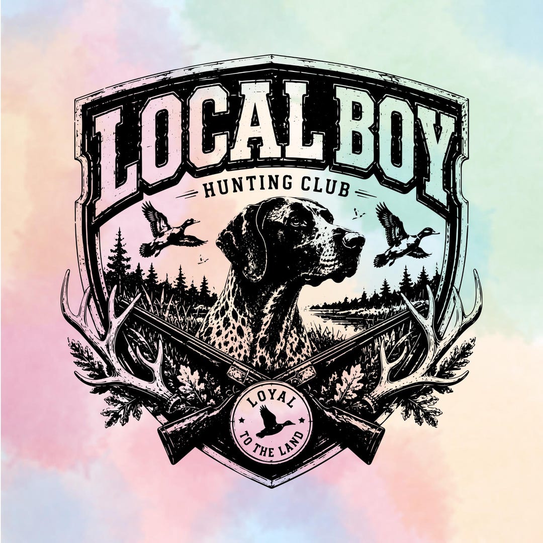 Local Boy Hunting Club SVG, German Shorthaired Pointer, Duck Hunter ...