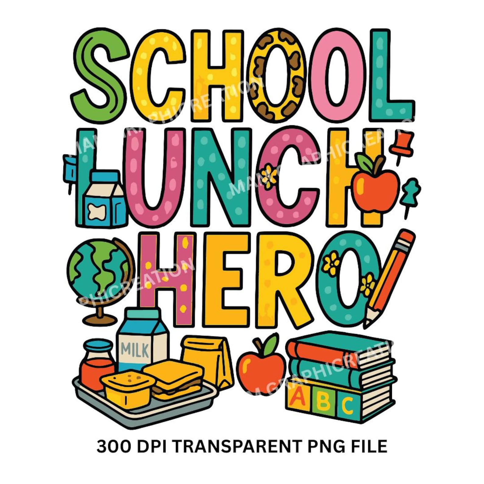 School Lunch Hero PNG 300 Dpi , School Lunch Hero Day , Lady Cafeteria ...