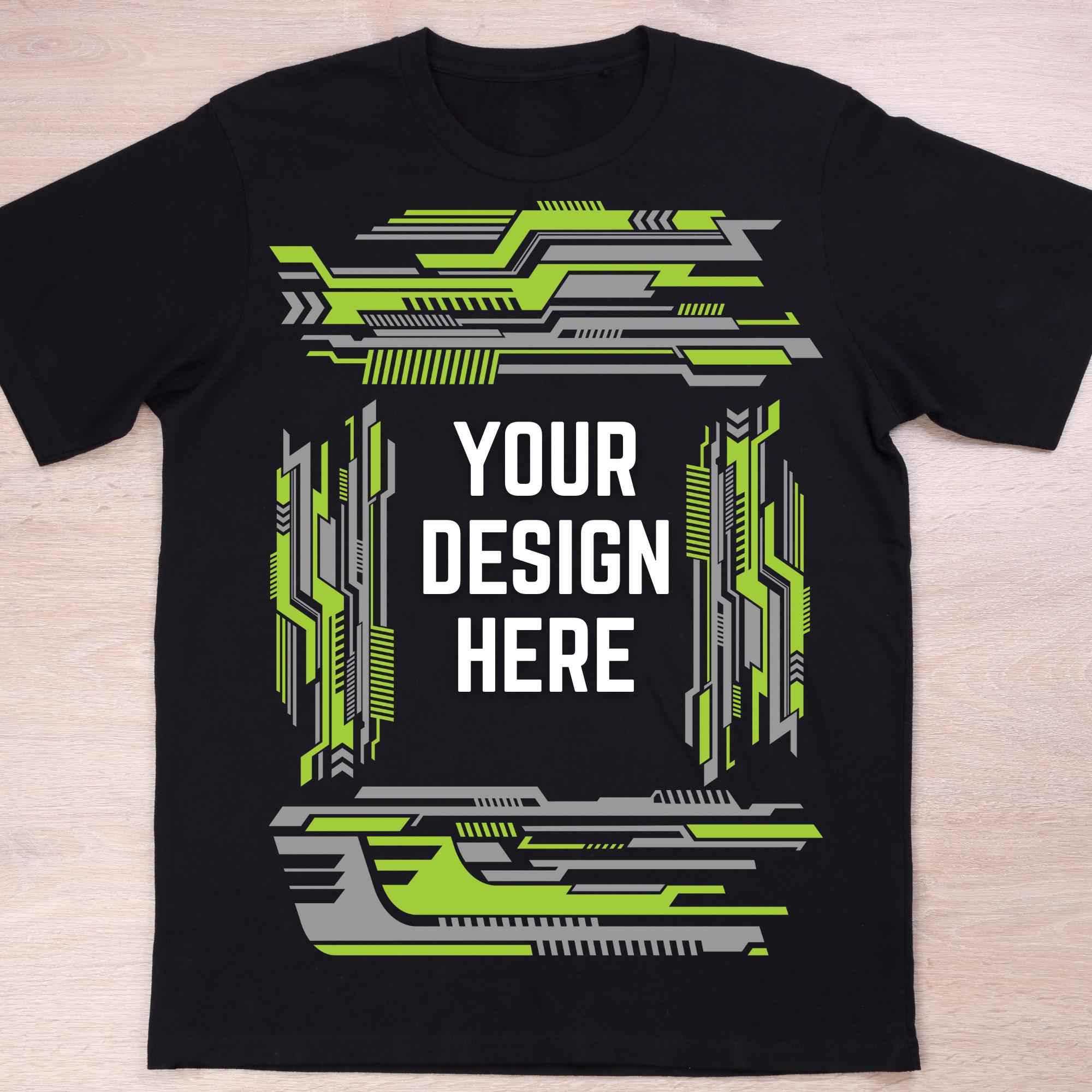 Green Racing Shirt Background SVG Bundle: Tech-style Jersey Panels ...